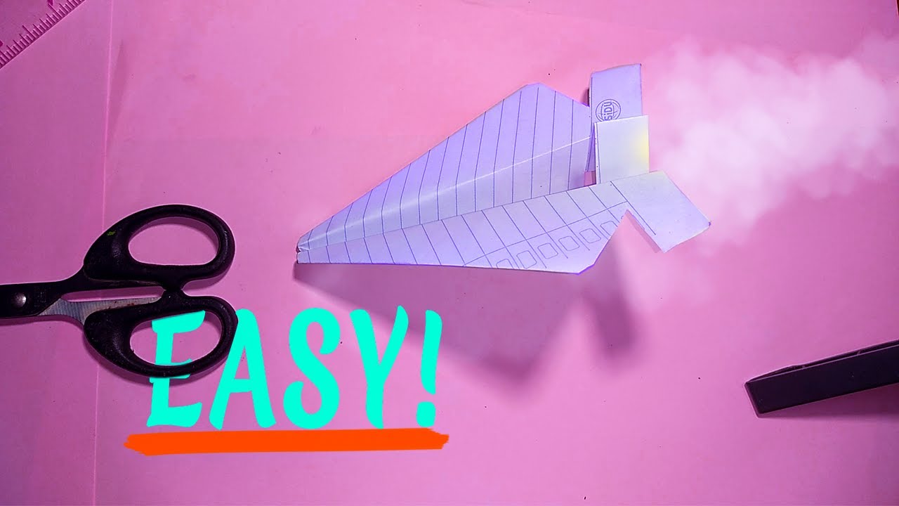 EASY Paper Airplane! How to make an Simple Paper Jet - YouTube
