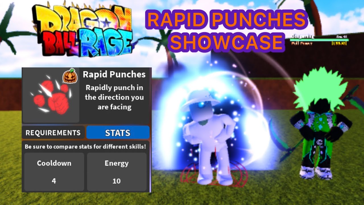 Rapid punches showcase. Dragon ball rage - YouTube