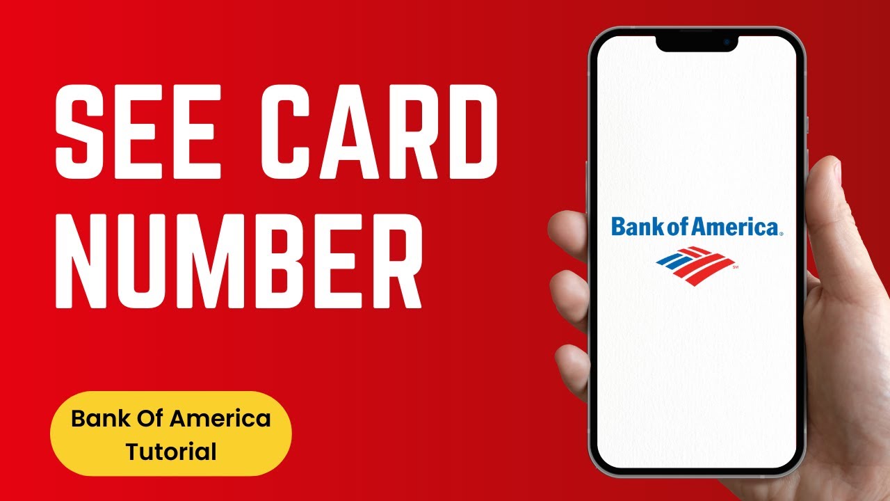How to See your Card Number on Bank of America App - YouTube