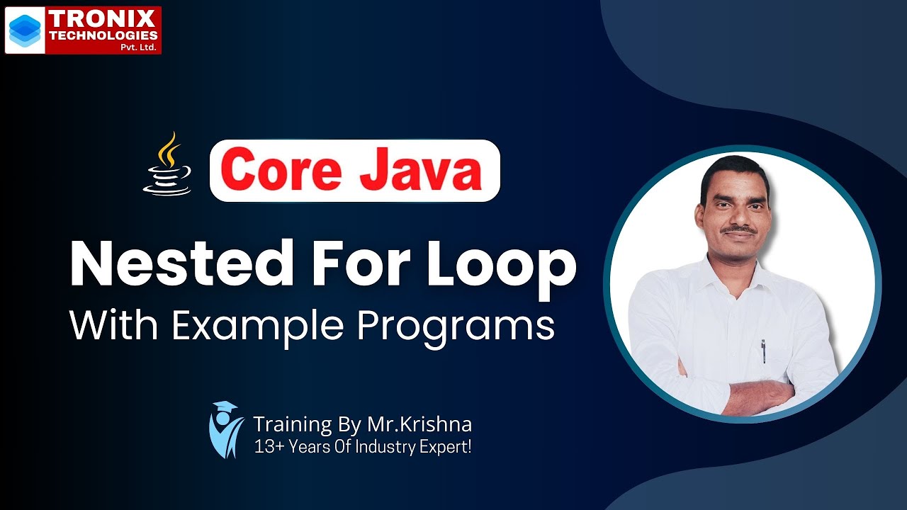 Nested For Loop with Example Programs || Core java Tutorials Telugu - YouTube