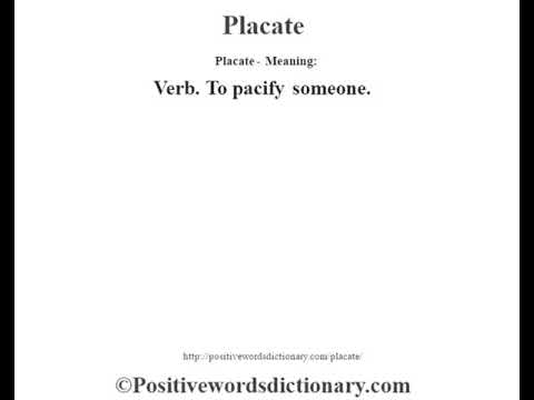 Placate Definition