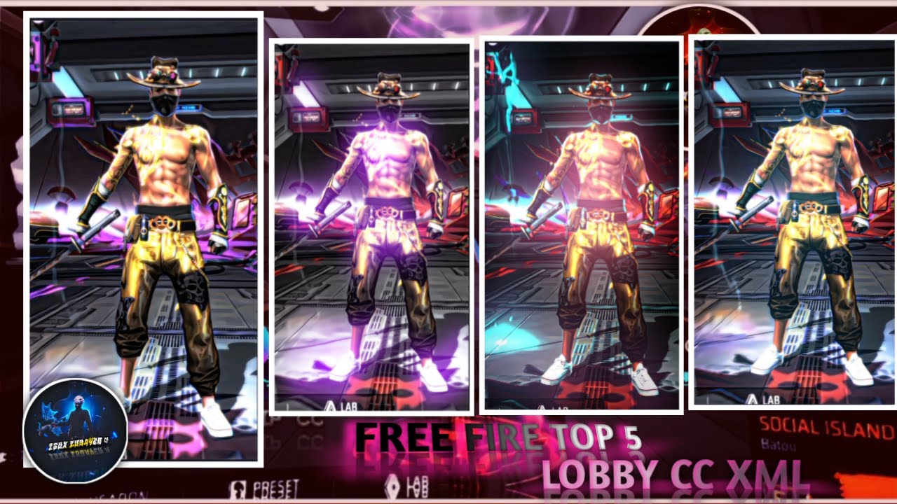 FREE FIRE NEW TOP 5 LOBBY CC XML 🙀⤵️ ll LINK IN DISCRIPTION 💜 ll ...