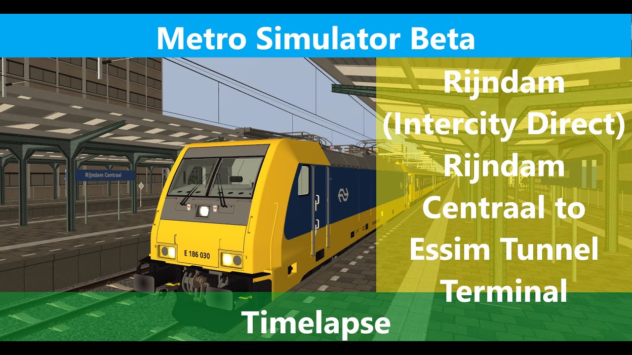 Metro Simulator Beta 3.17.1 (Rijndam) (Intercity Direct) (Rijndam ...