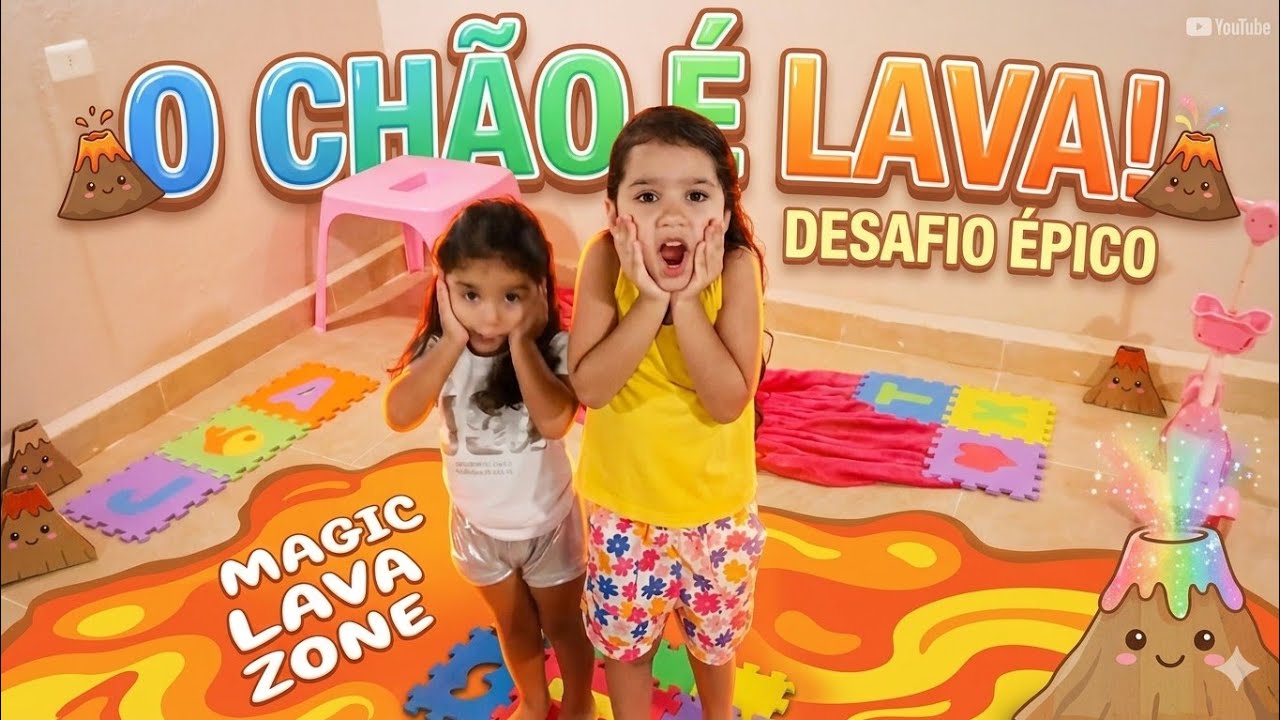 Socorro! O Quintal Virou Um Vulcão! O Chão é Lava - Aventuras Mariah e ...