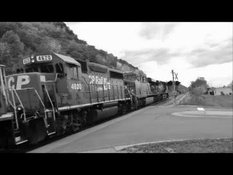 CP 8573, 8721, 4620, SOO GP38-4402, MILW/SOO 2057, CP 9838 - YouTube