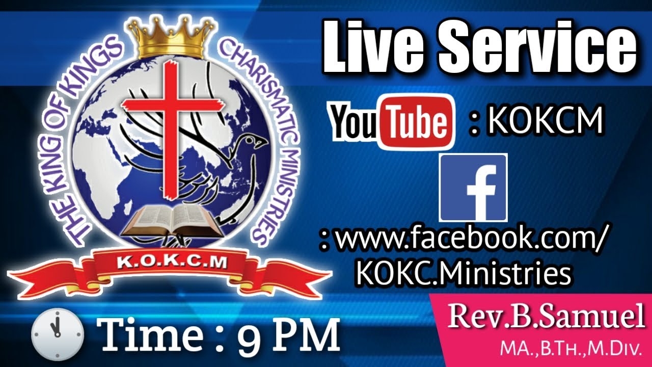 24-04-2020 Daily Devotion Live Service || The King of Kings Charismatic ...