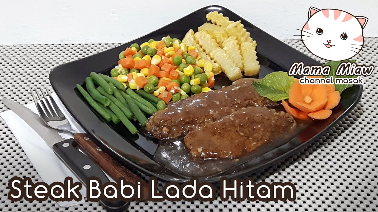 Steak Babi Lada Hitam 黑胡椒猪排 - YouTube