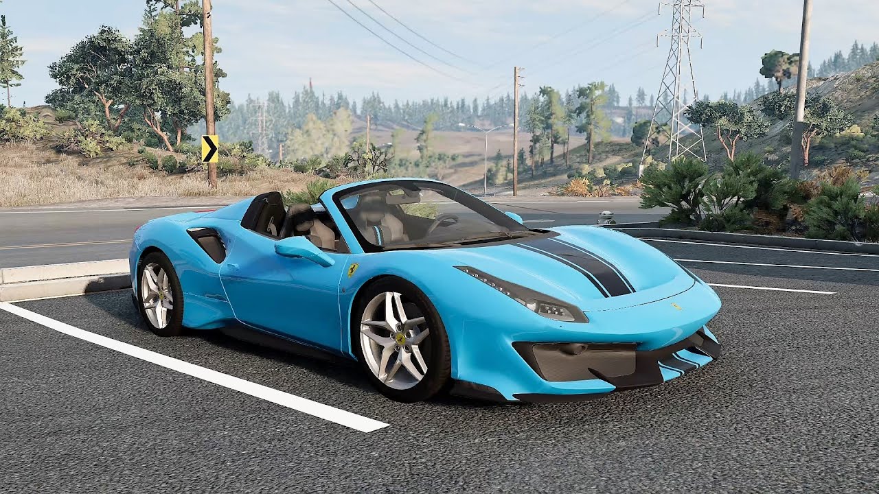 BeamNG.drive - Ferrari 488 Pista Spider 2018 - Car Show Test Drive ...