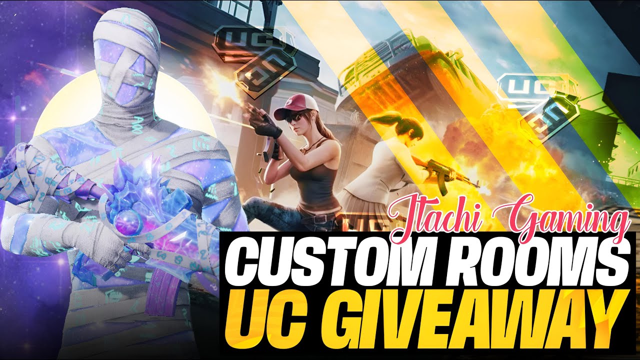 BGMI LIVE CUSTOM ROOM | RP AND UC GIVEAWAY EVERY MATCH | ALL WEAPONS ...