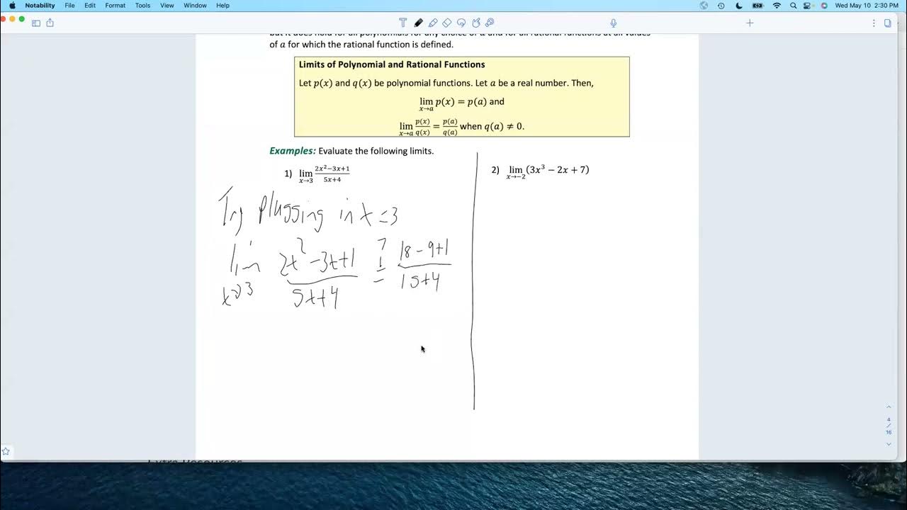 Limits of Polynomials and Rational Functions - YouTube