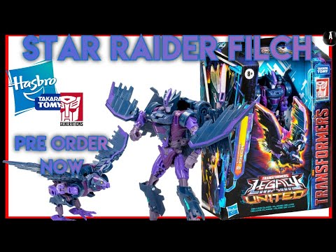 Hasbro Transformers Legacy United STAR RAIDER FILCH Deluxe Class Action ...