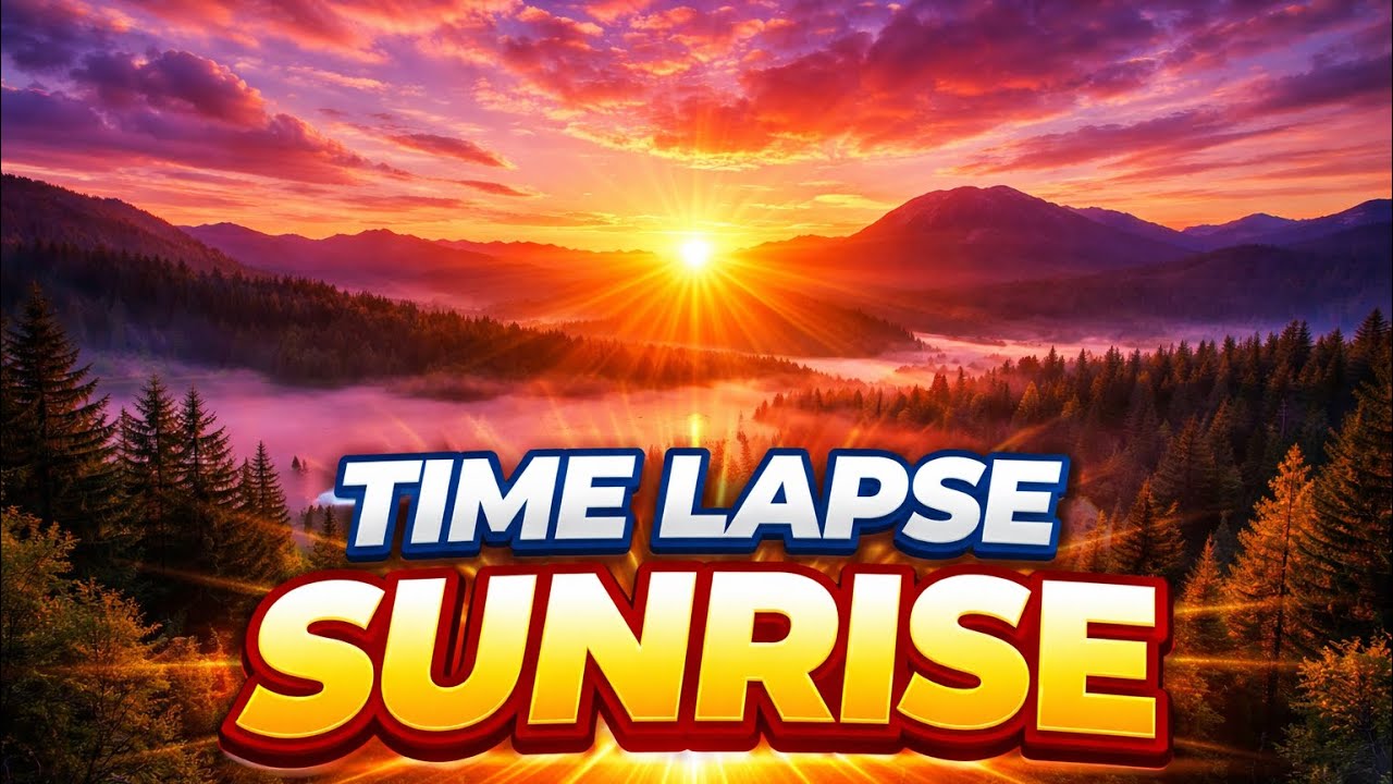 Breathtaking Time-Lapse Sunrise | Watch the Night Turn to Day 🌅 - YouTube