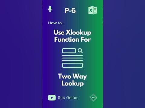 Excel Tips to use Xlookup Function for Two way Lookup to Retrieve Data #excel #learnexcel - YouTube