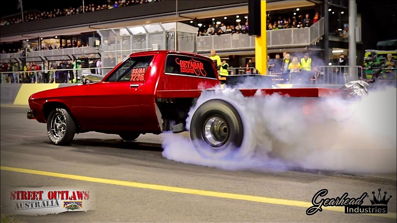 Street Outlaws Australia Blown Holden 1 Tonner broke traction and still ...