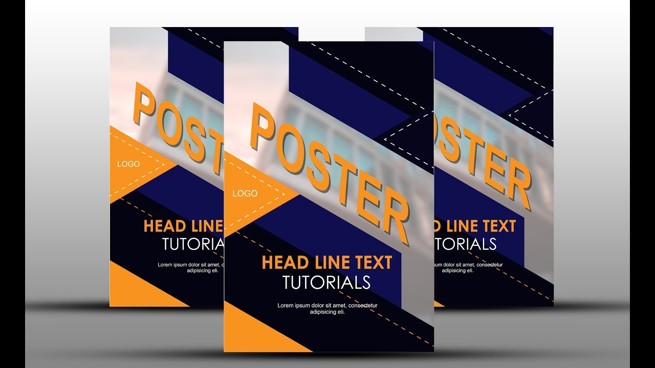 How to Create a Simple Poster Not Using Gradient Colors Adobe ...