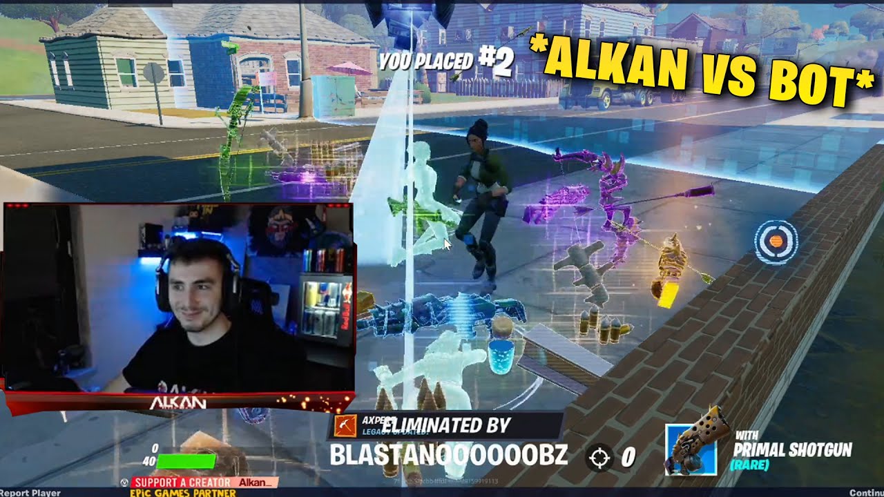 ALKAN VS BOT VE FORTNITE! | AlkanShorts#4 - YouTube