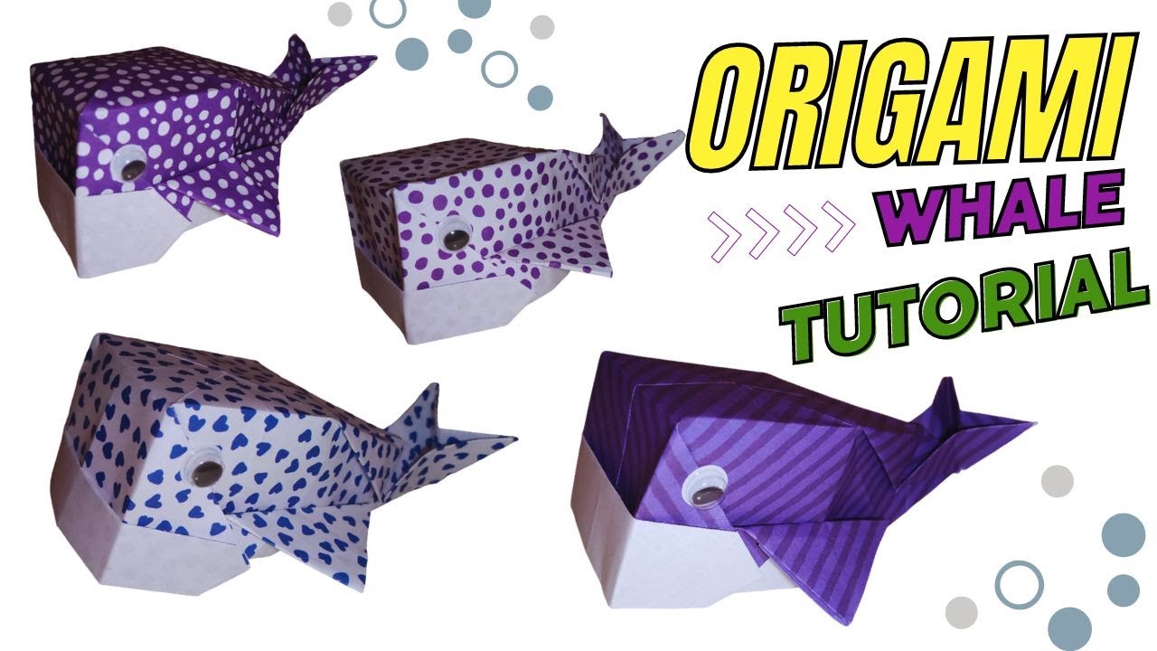 How to make an Origami Whale! Origami Whale Tutorial! - YouTube