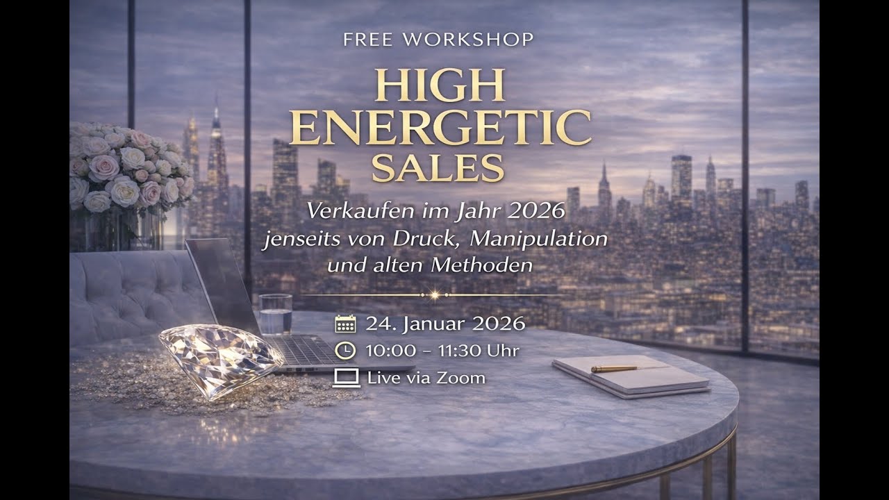High energetic Sales - Free workshop am 24.1. um 10 Uhr - YouTube