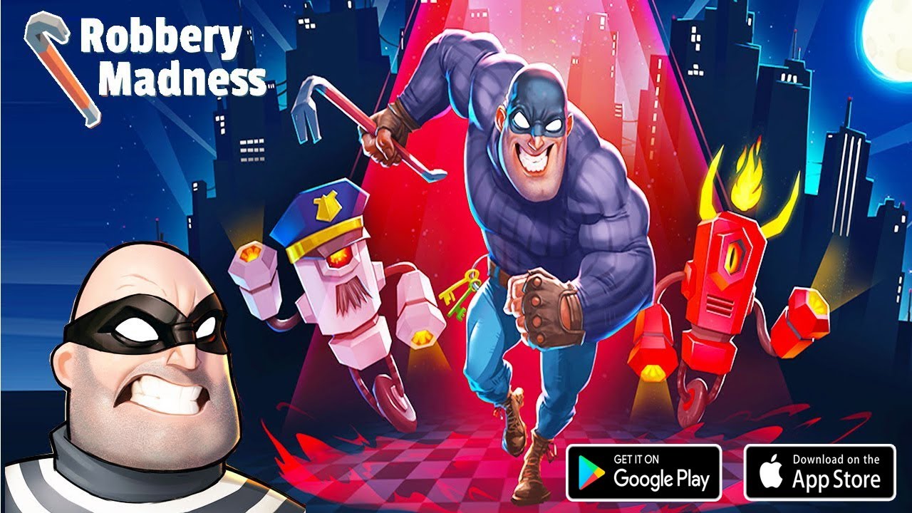 Robbery Madness: Classic Thief Game - Android/iOS Gameplay - YouTube