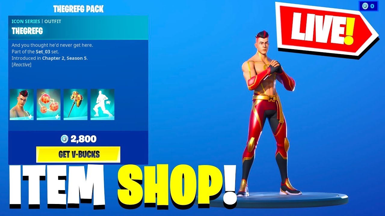 Grefg Skin LIVE IN ITEM SHOP!!! JANUARY 17 2021 - YouTube