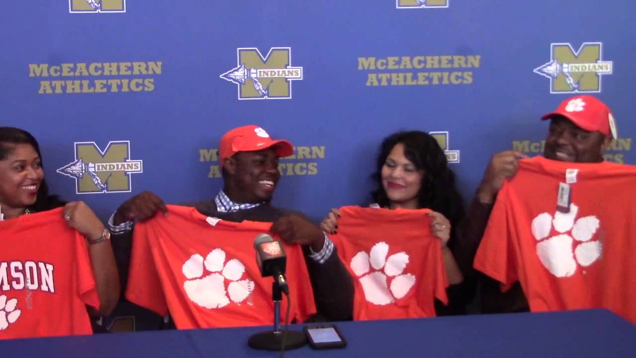 TigerNet.com - OL Tremayne Anchrum commits to Clemson - YouTube