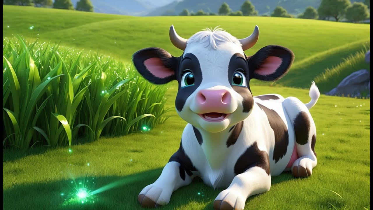 Baby Cow Goes Moo Moo Moo | Cute Cow Nursery Rhyme for Toddlers | Fun ...