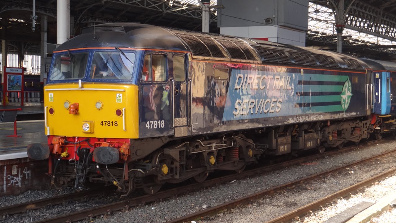 DRS 47818 & 47790 on Northern Rail Services (Chorley-Manchester Vic ...