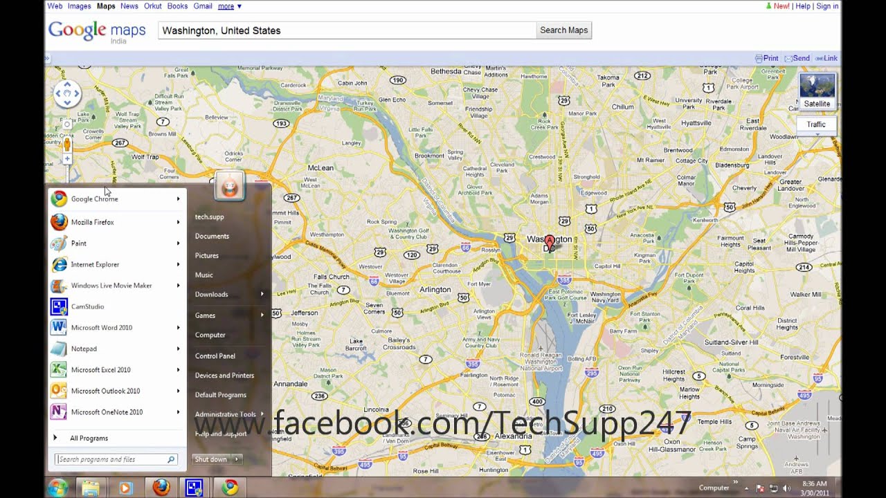 Save a Google Map As a BMP - YouTube
