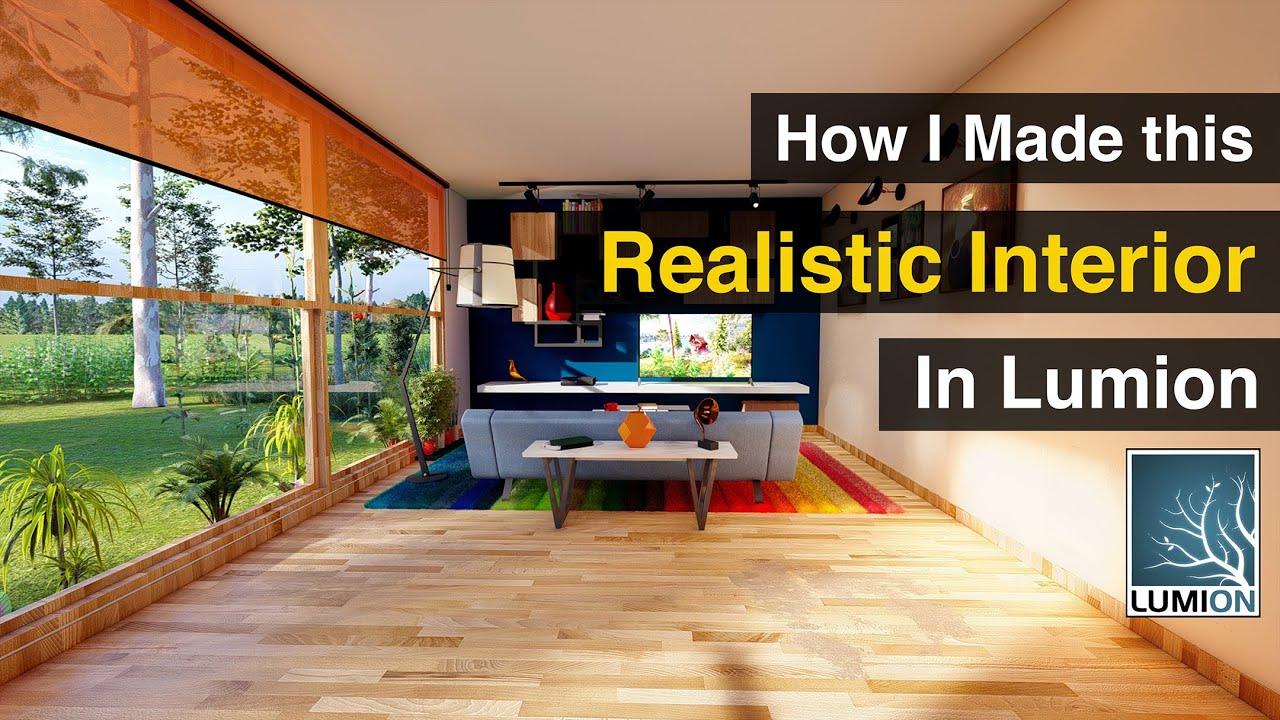 How to create a realistic Interior render in lumion - YouTube