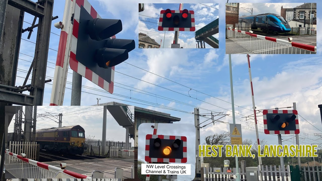 Hest Bank Level Crossing, Lancashire - YouTube