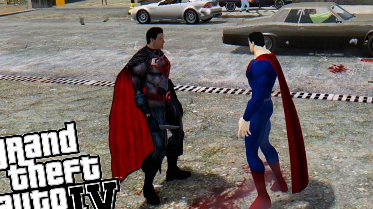 SUPERMAN VS EVIL SUPERMAN - MAN OF STEEL VS RED SUN SUPERMAN - YouTube