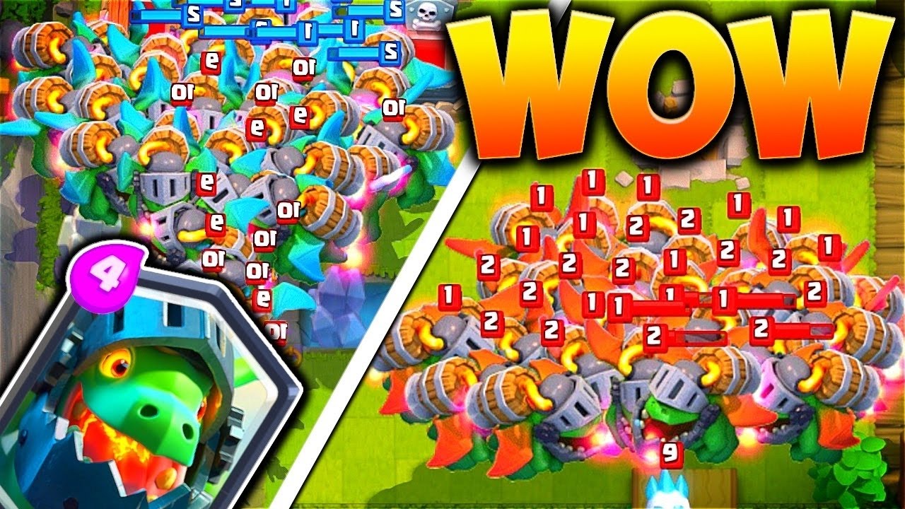 Clash Royale - Dragon Army - Inferno + Baby Dragon - YouTube