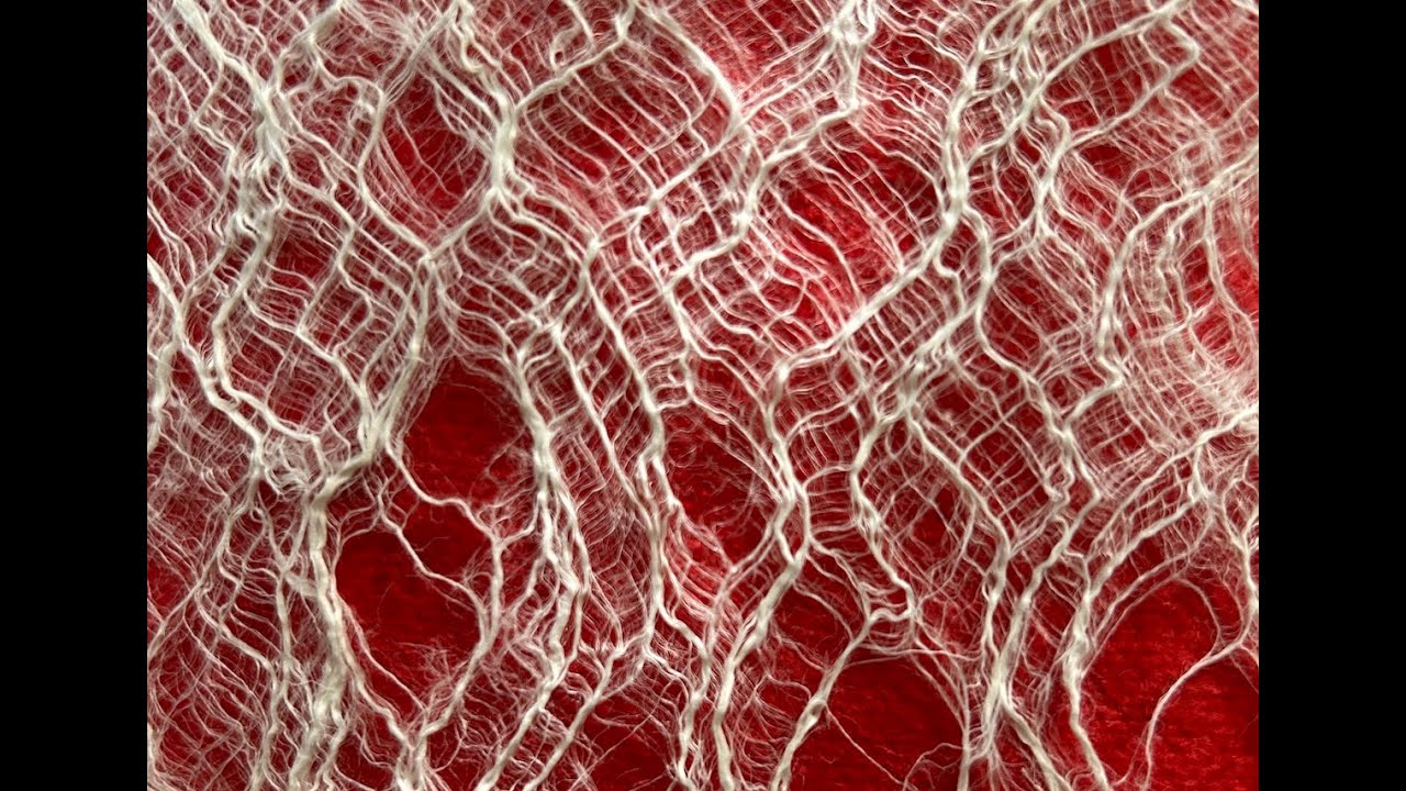 Making kozo lace paper - YouTube