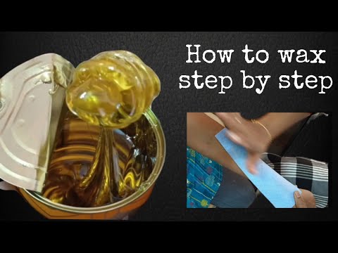 How to wax step by step//waxing 💥//Hair removal - YouTube