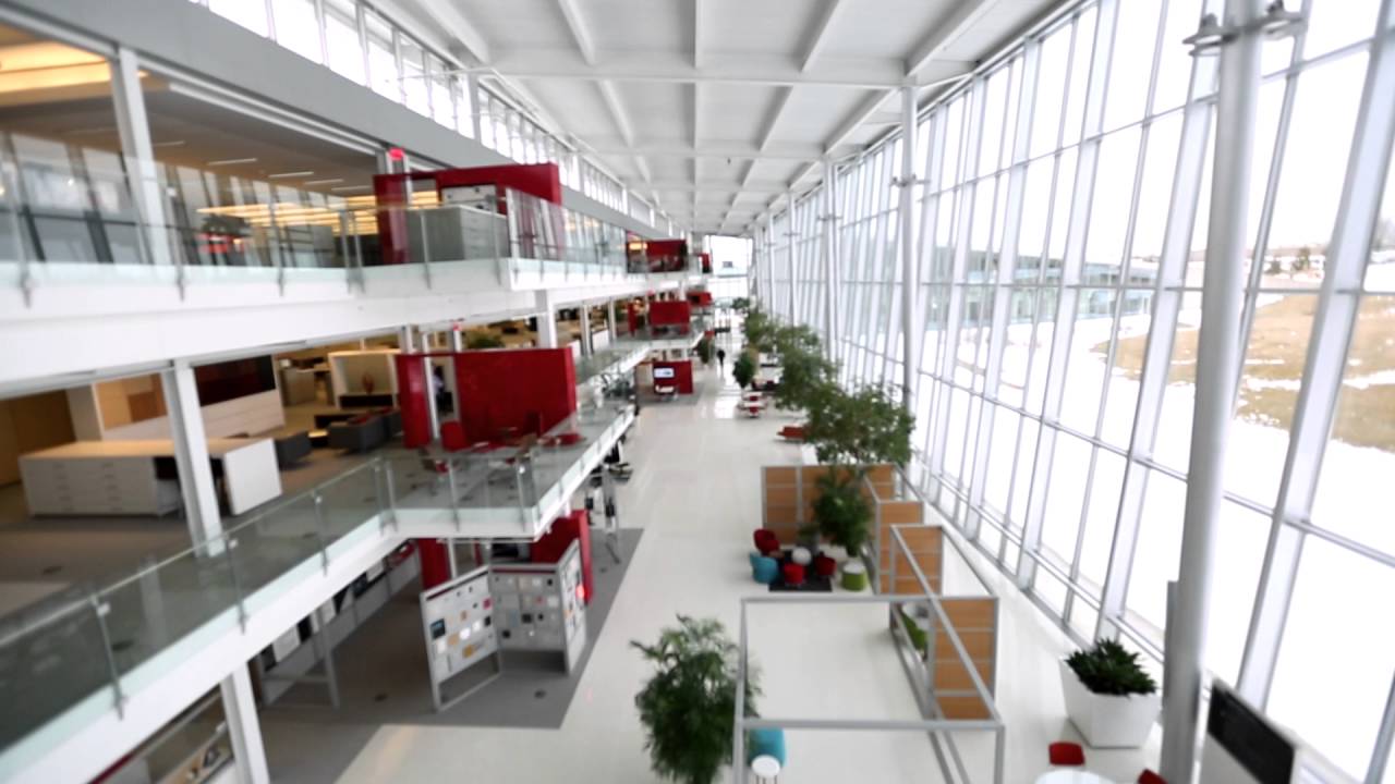 Haworth Headquarters Fly through - YouTube