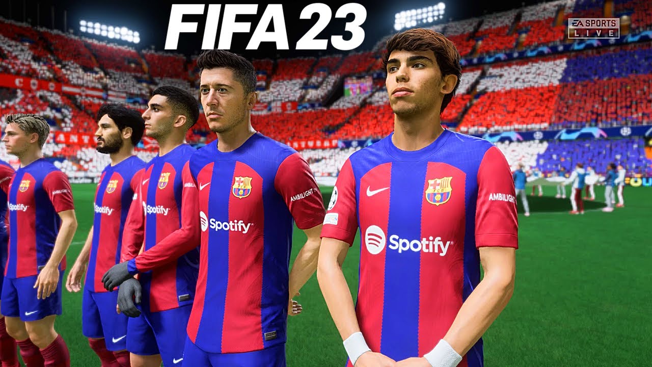 FIFA 23 // FC Barcelona vs Antwerp FC // Champions League 23/24 ...