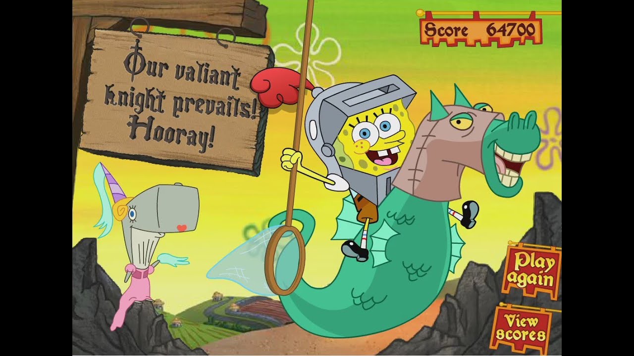 SpongeBob SquarePants: Dunces and Dragons (Lost in time) - flash game ...