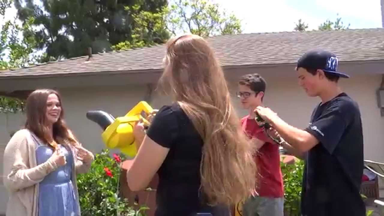 Leaf Blower vs. Face Behind The Scenes - YouTube
