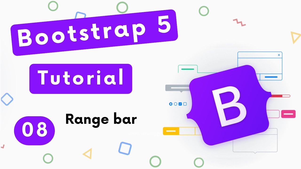 Bootstrap Range bar latest version by html css - YouTube