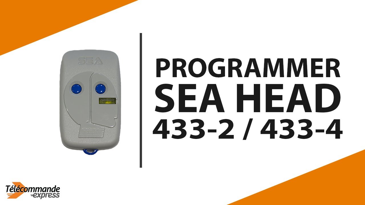 Comment programmer la télécommande SEA HEAD 433-2 / 433-4 - YouTube