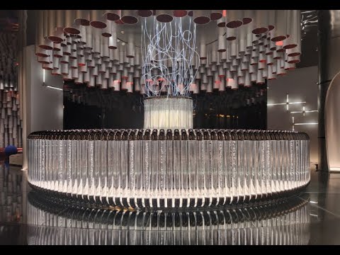 Custom design decorative bar counter with light - YouTube