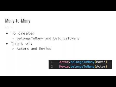 A Quick Start Guide to Sequelize Associations - YouTube