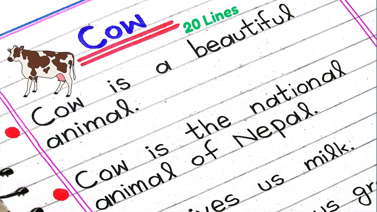 20 Lines on Cow in English | Cow Essay in English | Few Lines on Cow ...