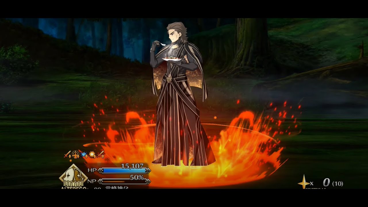 【FGO JP】Mapo Tofu eating Father Kotomine (言峰神父) Servant Demonstration ...