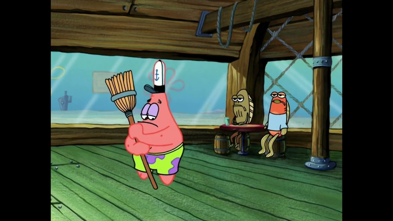 Immigrant from Stupid Town Called Patrick Sweeping the Floor in the ...