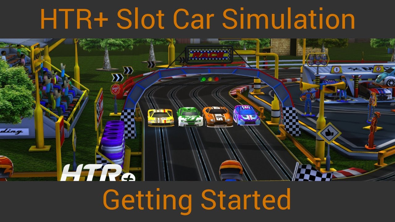 TRC plays HTR+ Slot Car Simulation - Getting Started - YouTube
