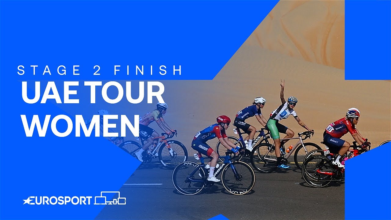 SPRINT WIN Stage 2 Finish UAE Tour Women 2024 Eurosport Cycling sprint-win-stage-2-finish-uae-tour-women-2024-eurosport-cycling