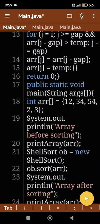 Shell Sort Python Java And C Datastructuresandalgorithmsinpython Sortingalgorithm Youtube