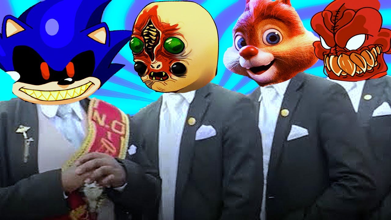 Sonic & SCP-173 & Chip 'n Dale & Tricky Hellclown - Coffin Dance song ...
