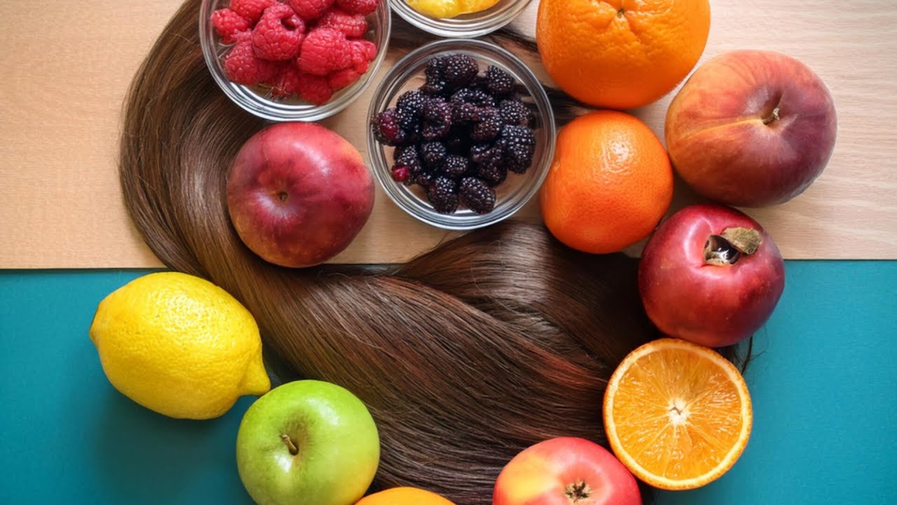 How to dye your hair naturally with fruits - YouTube